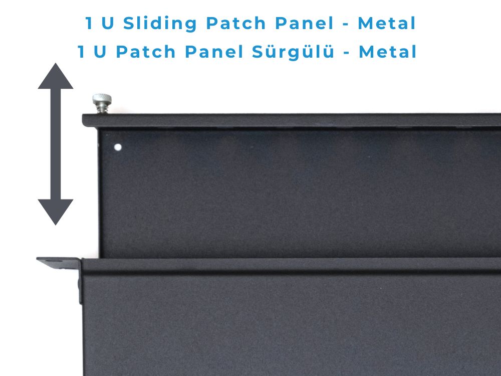Fiber Optic Patch Panel 1U 12 Port E2000 Metal Sliding