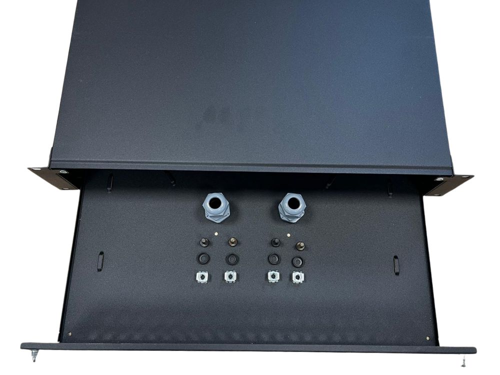 Fiber Optic Patch Panel 2U Metal 48 Port SC Simplex Metal Sliding