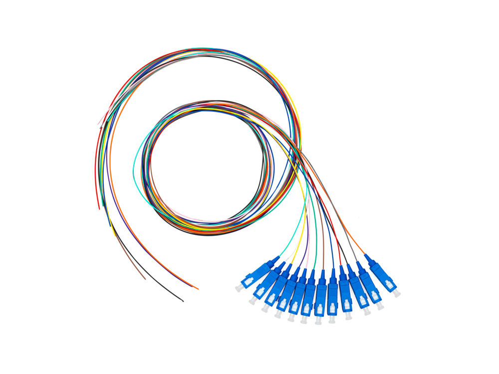 12 Renkli Fiber Optik Pigtail SM Single Mode SC/UPC | Fiber4u
